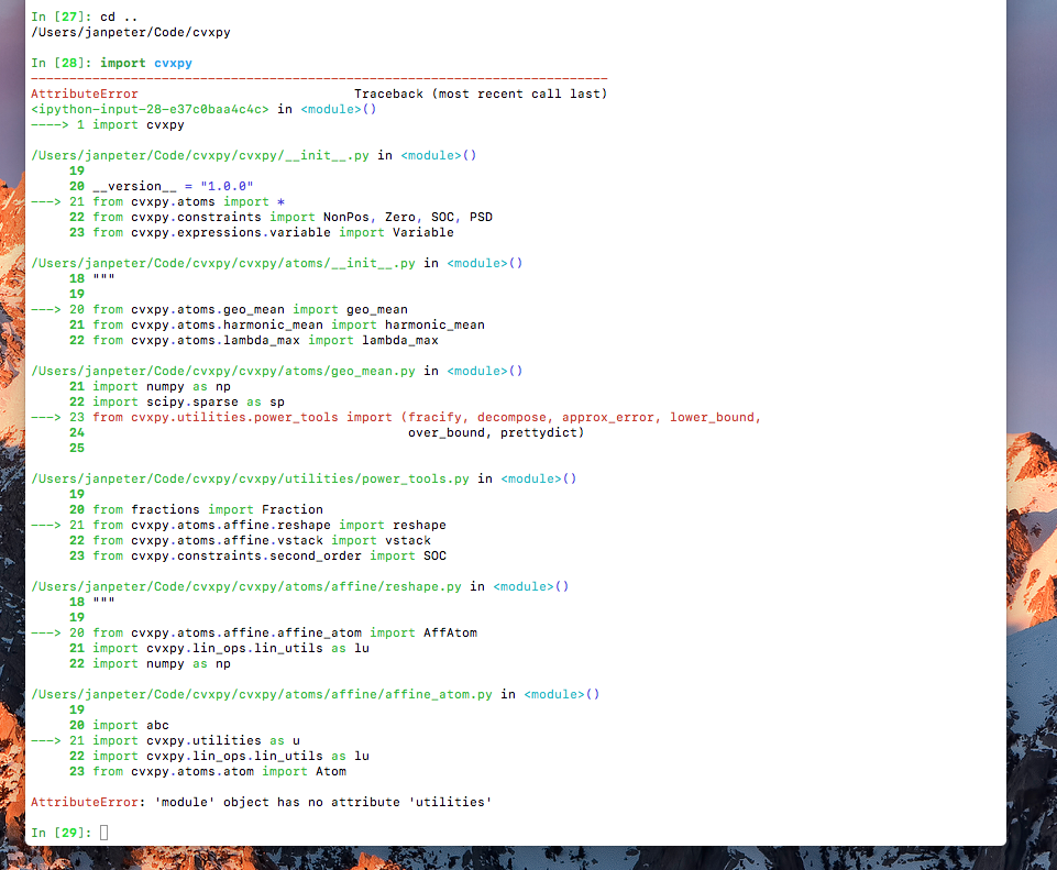 Installing cvxpy ver 1.0 in Anaconda environment fails · Issue #430 ...