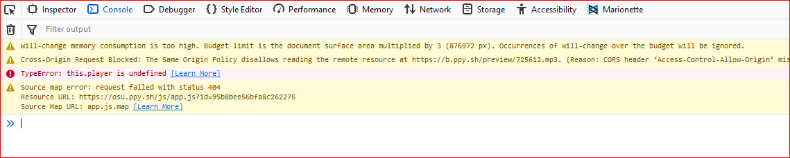 NotSupportedError: The media resource indicated by the src attribute or ...
