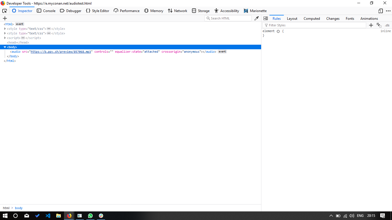 NotSupportedError: The media resource indicated by the src attribute or ...