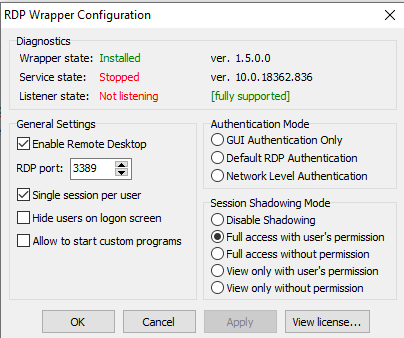 Windows 10 version 18363.1198 · Issue #1208 · stascorp/rdpwrap · GitHub
