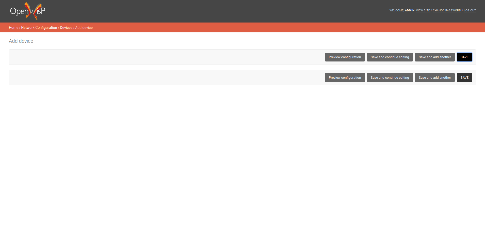 [bug] Unable to add new device · Issue #111 · openwisp/django-netjsonconfig · GitHub