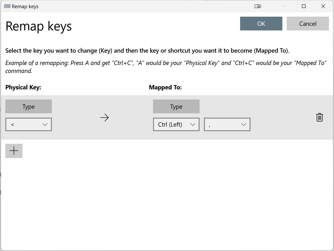 Remapping "less than" and "greater than" keys · Issue #25739 · microsoft/PowerToys · GitHub