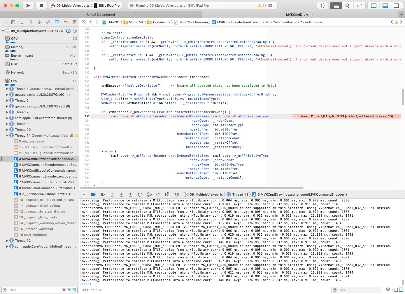 [MoltenVK] Assertion when clearing only the depth buffer · Issue #487 · KhronosGroup/MoltenVK ...
