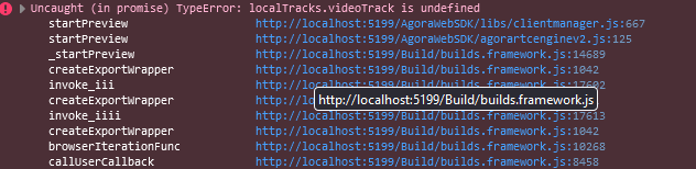 [BUG] localTracks.videoTrack is undefined upon calling StartPreview function on system without ...