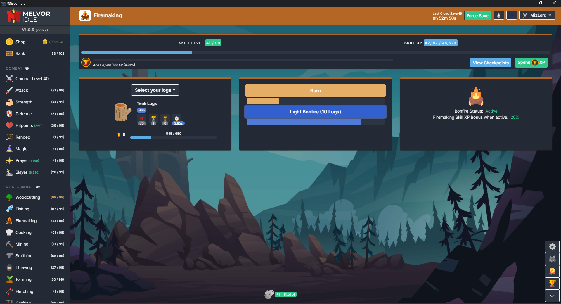 [Bug]: Logs mastery doesn't update while burning · Issue #2547 · MelvorIdle/melvoridle.github.io ...