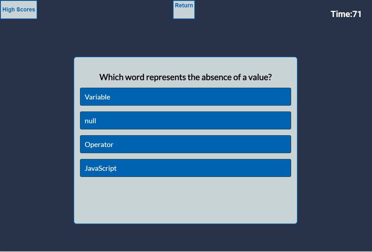 GitHub - mbenson025/code-quiz: Timer based JavaScript quiz