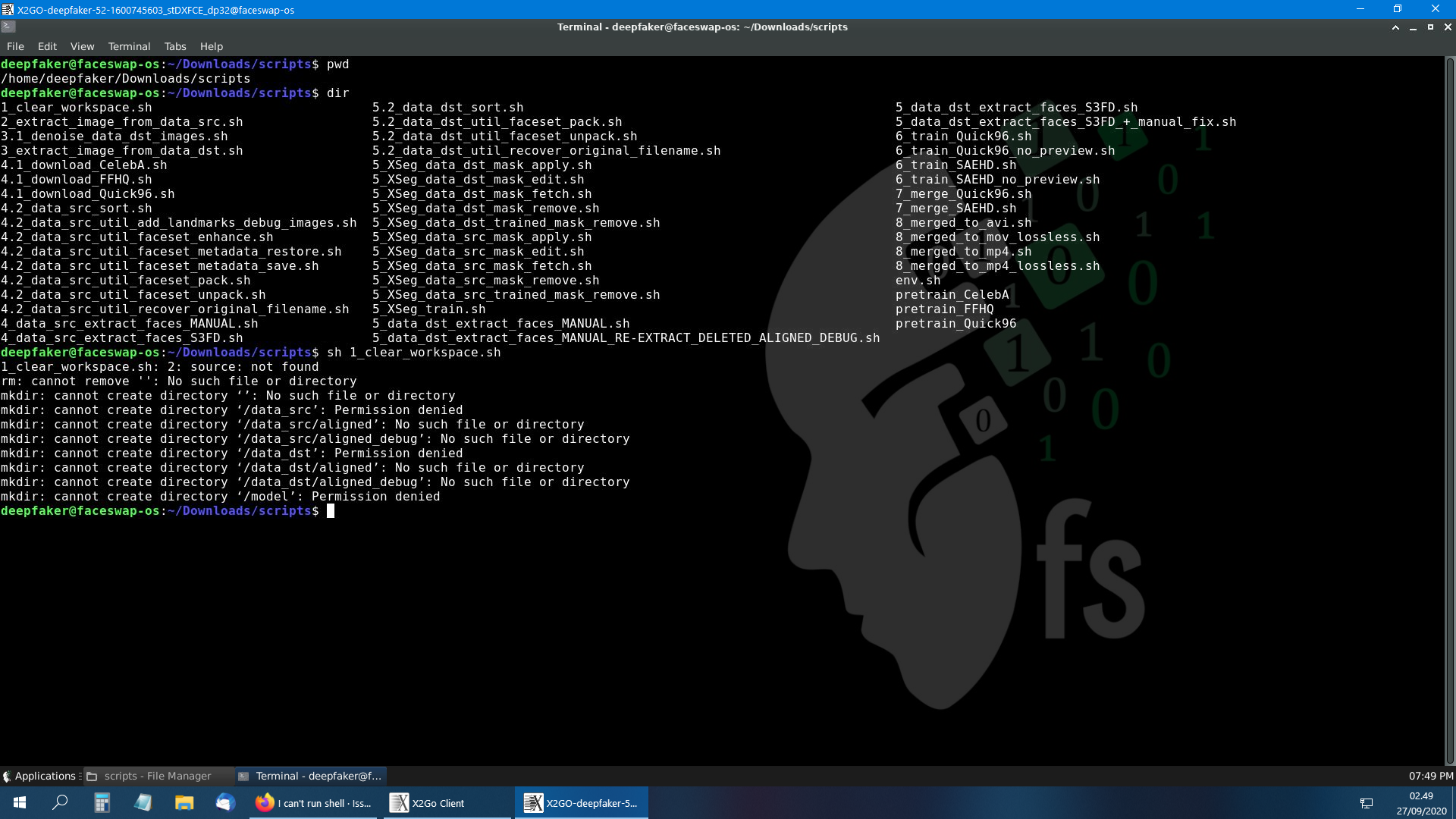 I can't run shell · Issue #10 · nagadit/DeepFaceLab_Linux · GitHub