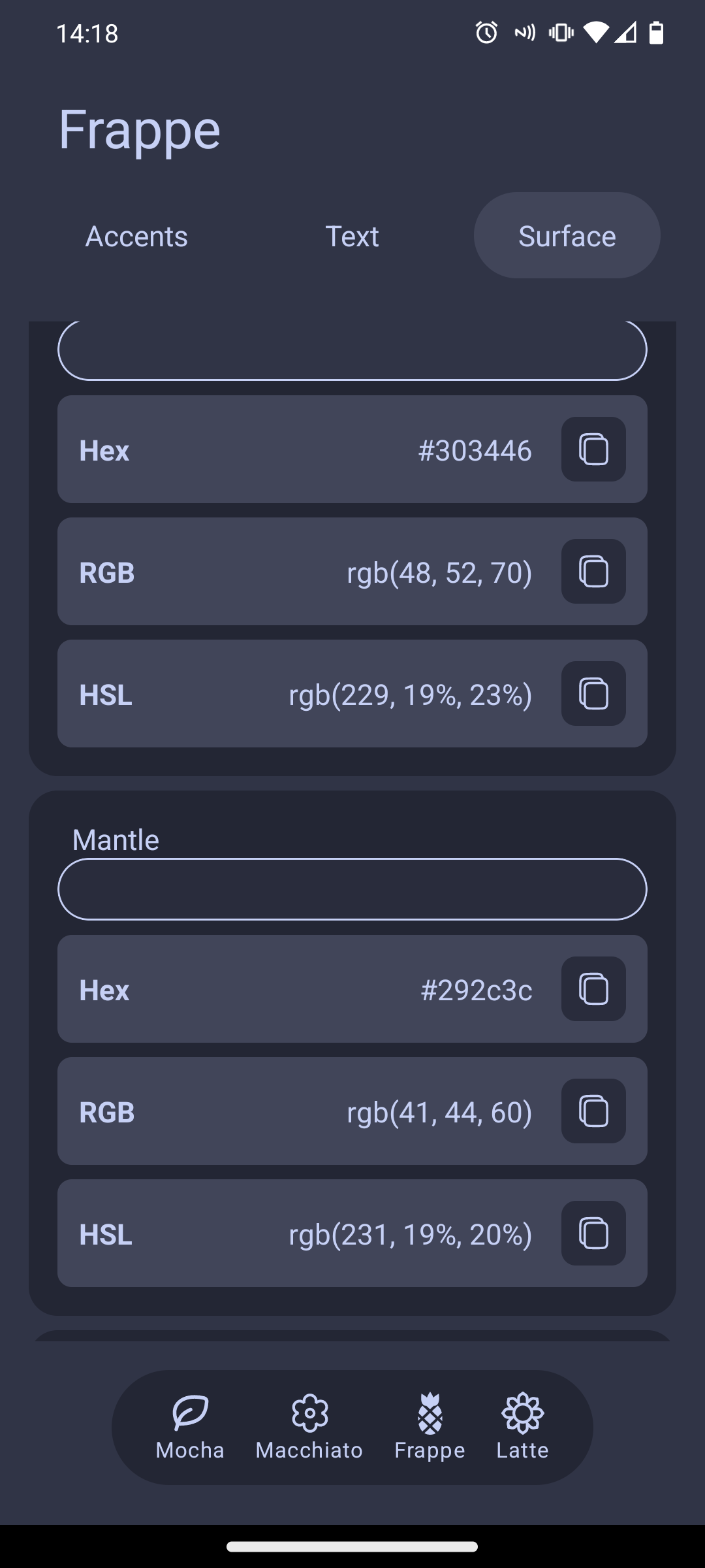 GitHub - lighttigerXIV/catppuccin-palette-android: An app containing ...