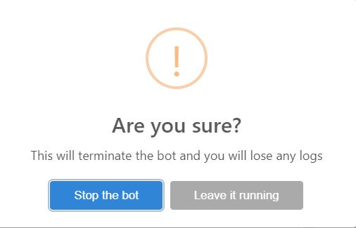 stop bot and lose logs · Issue #115 · mifi/SimpleInstaBot · GitHub