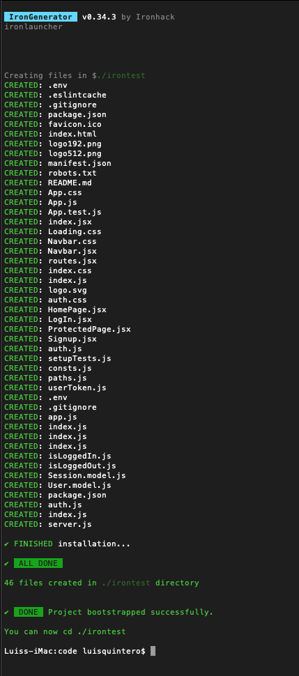 Client dependencies empty from fresh install · Issue #30 · ironhack-edu/ironlauncher · GitHub