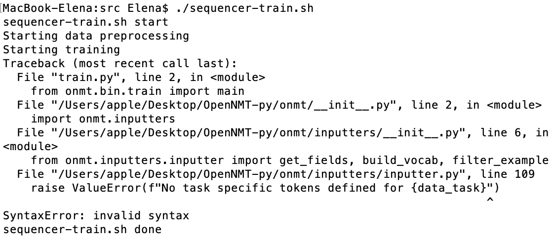 Missing Preprocess Py File In Opennmt Py Library And Problems With Train Sh · Issue 37 · Assert
