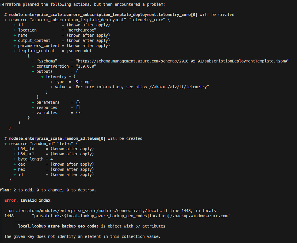 Bug Report Privatelink Locallookupazurebackupgeocodes Location Backupwindowsazure