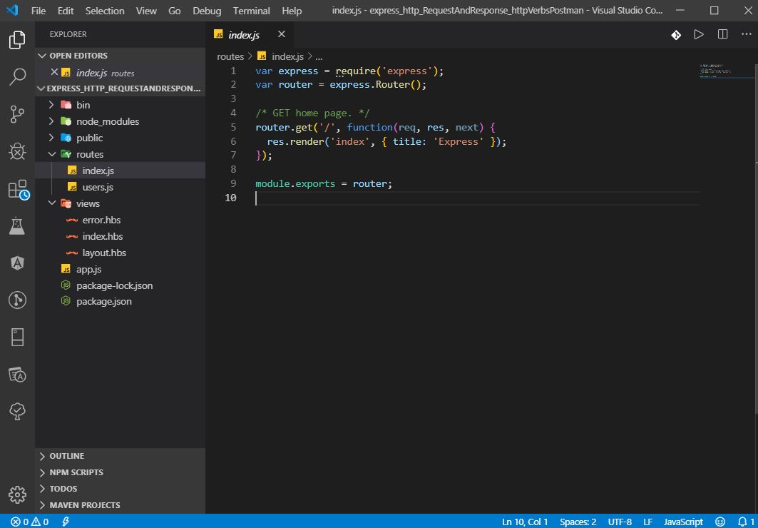 Github Djmare Express Http Requestandresponse Httpverbspostman A