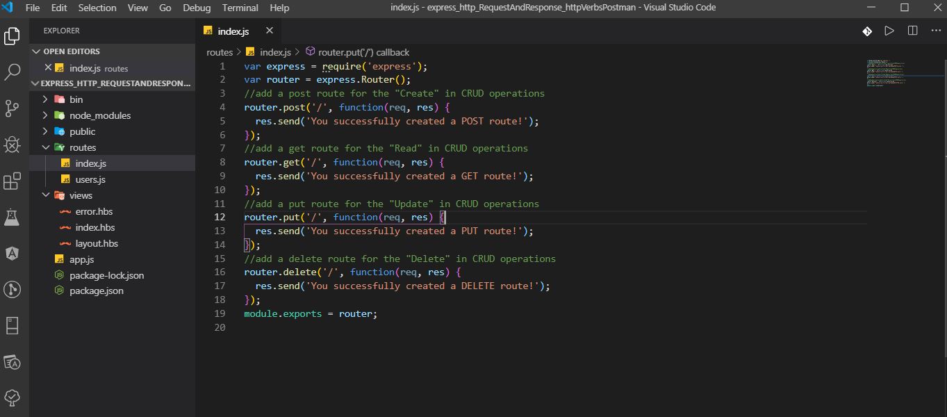 GitHub - DJMare/express_http_RequestAndResponse_httpVerbsPostman: A ...