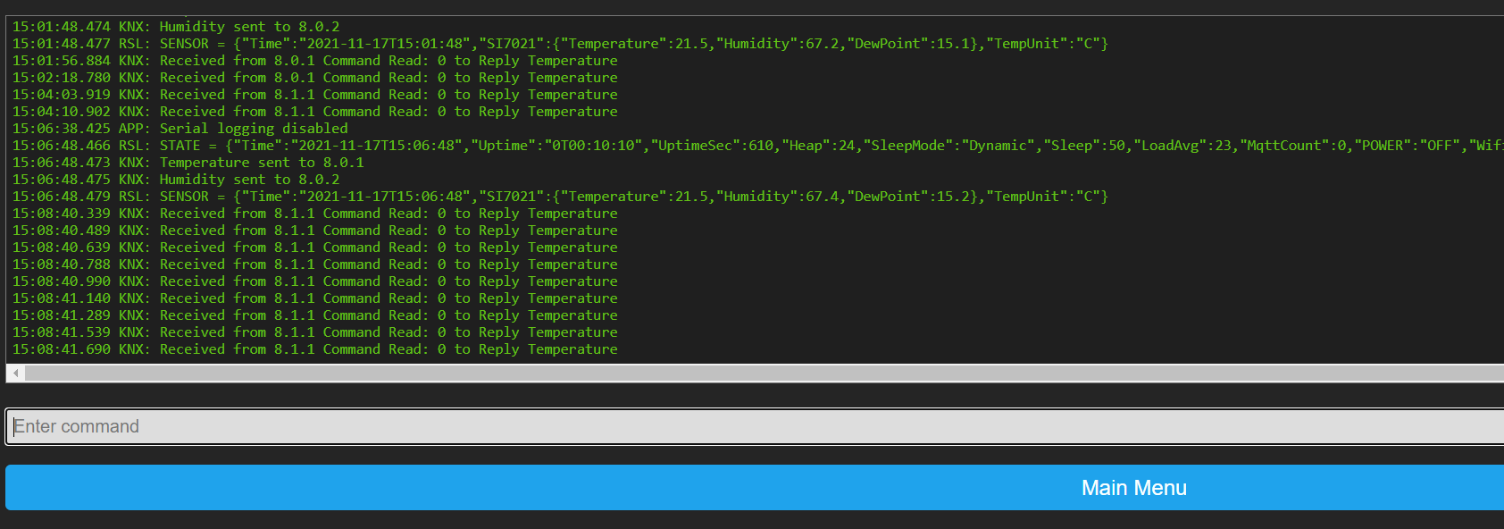 KNX not reply · Issue #13709 · arendst/Tasmota · GitHub