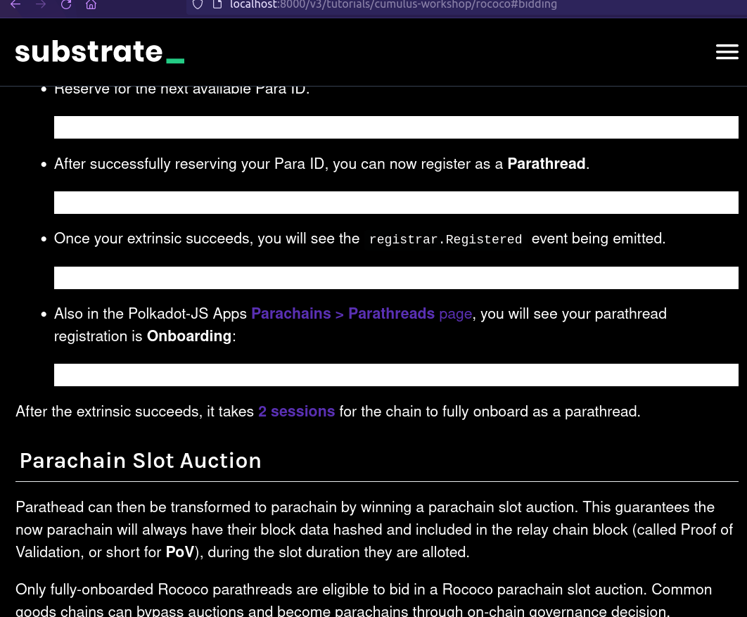 Mobile tutorials have no left side bar · Issue #39 · polkadot-developers/substrate-docs · GitHub