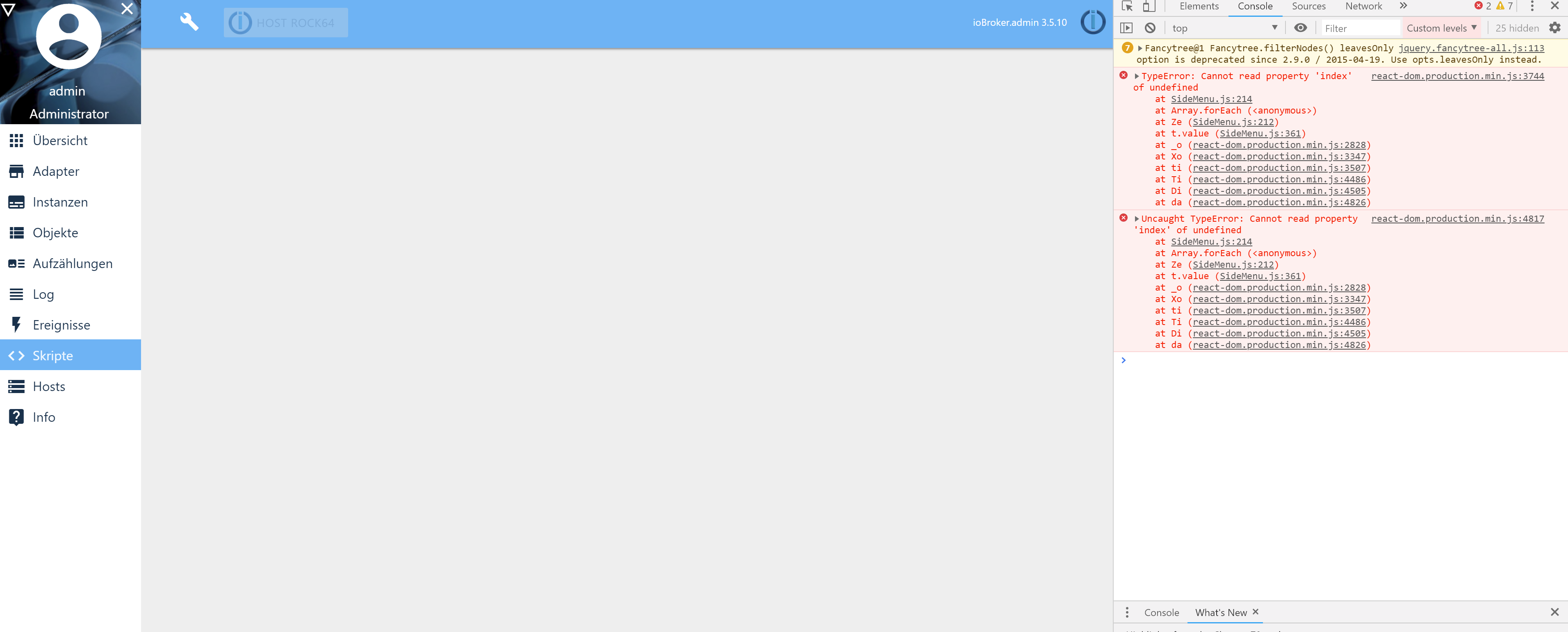 Nach Update von 3.7 auf 4.01 keine Scripte mehr sichtbar · Issue #207 · ioBroker/ioBroker ...