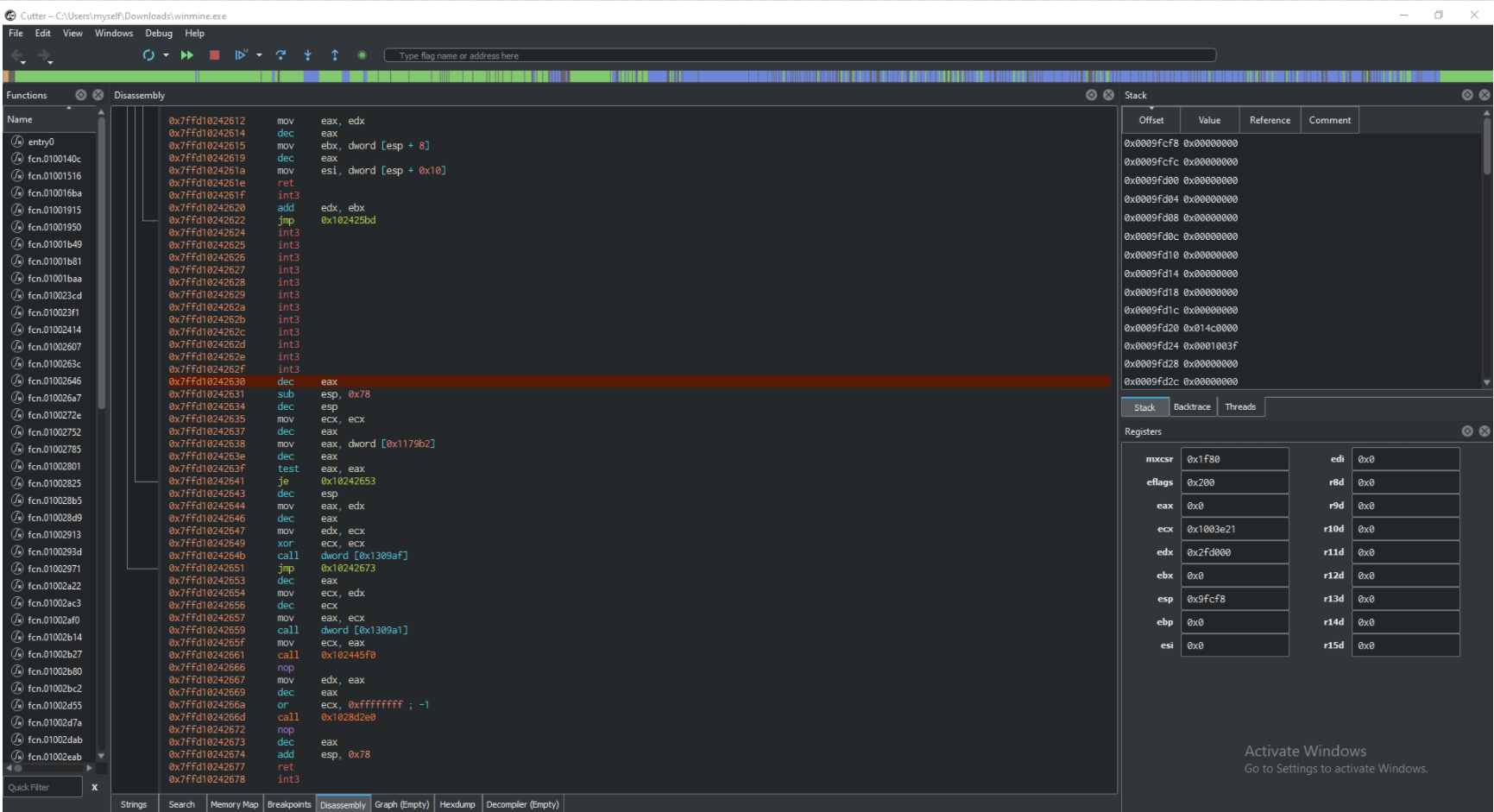 Debugger stops at instructions that don't have breakpoint · Issue #2852 ...