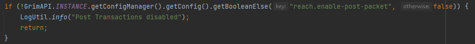 Reach Post Transactions not enabling · Issue #542 · GrimAnticheat/Grim · GitHub