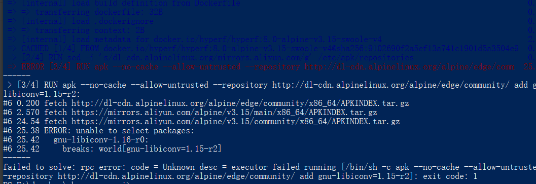 [QUESTION] 阿里云 oss 在docker alpine 里上传失败 · Issue #4635 · hyperf/hyperf · GitHub