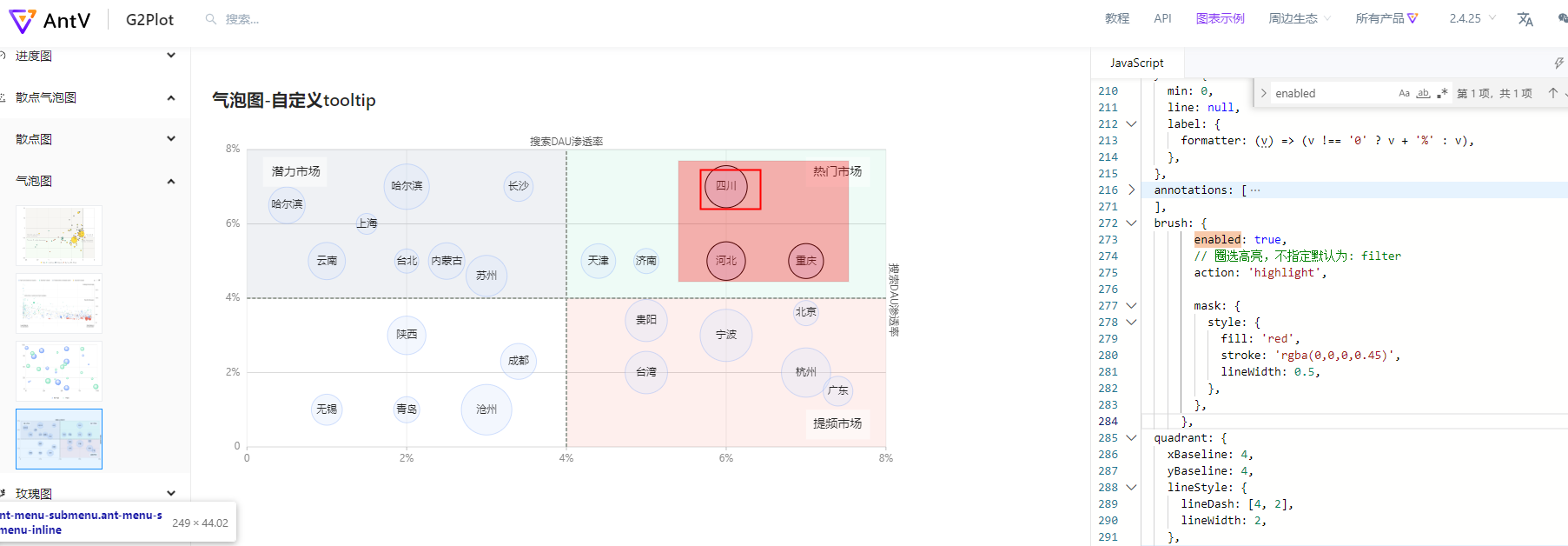 刷选元素样式 如何设置 · Issue #3537 · antvis/G2Plot · GitHub