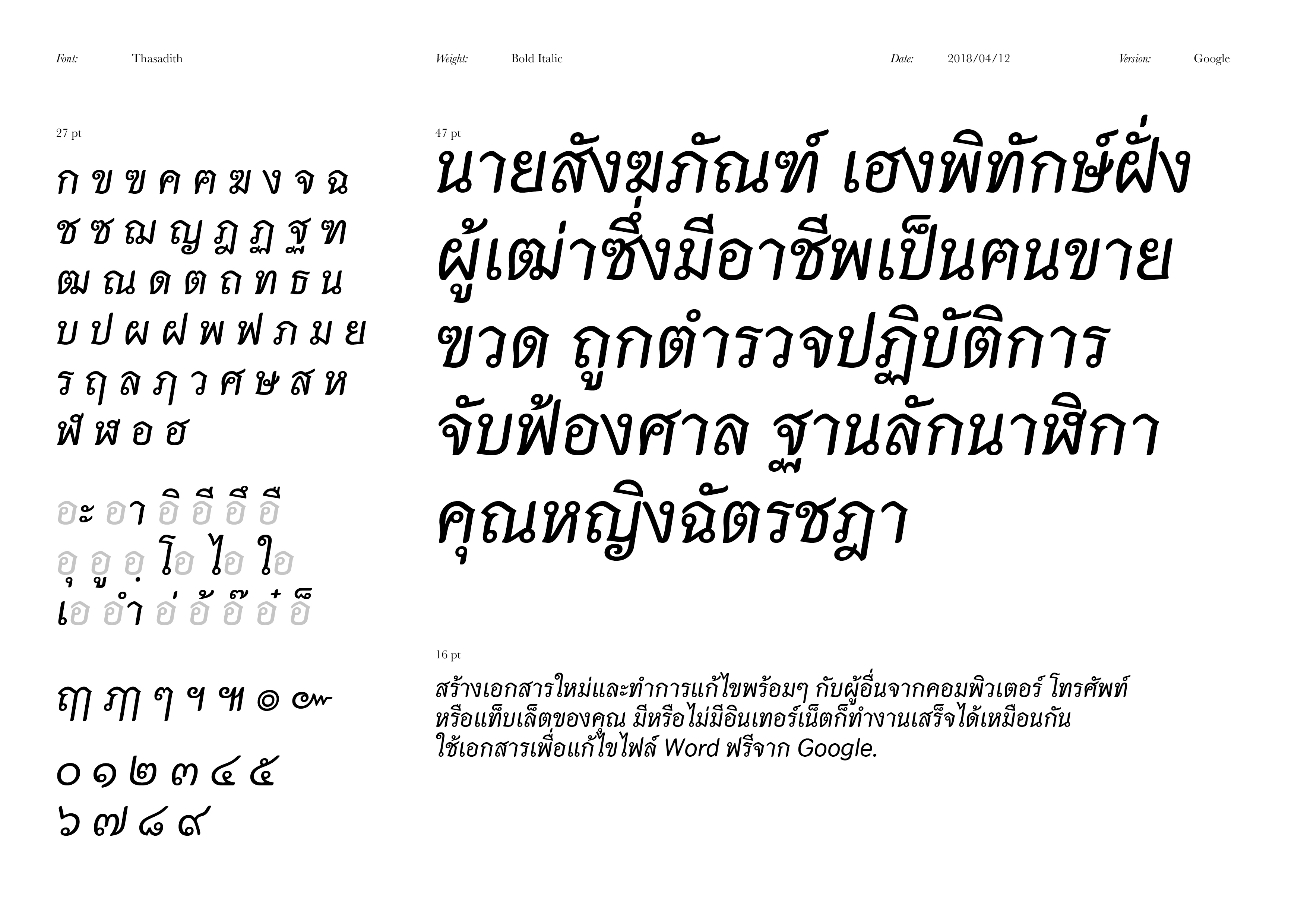 Font test_OLD & NEW (Latin-Thai) · Issue #1 · cadsondemak/Thasadith ...