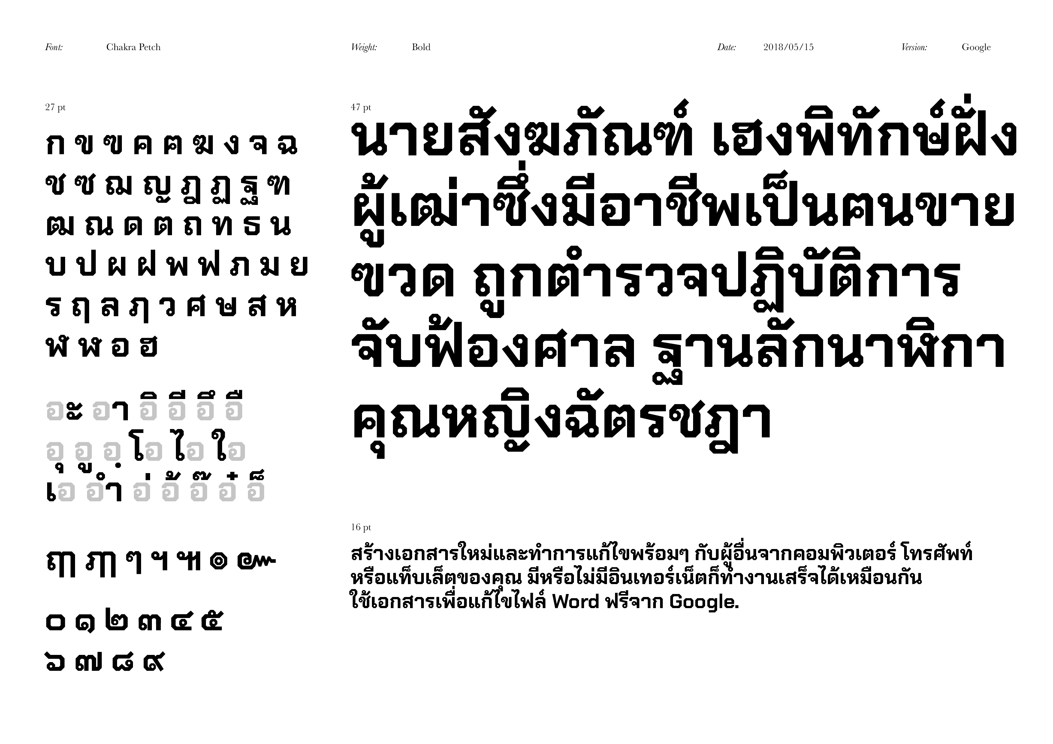 Font test_OLD & NEW (Latin-Thai) · Issue #6 · cadsondemak/Chakra-Petch ...