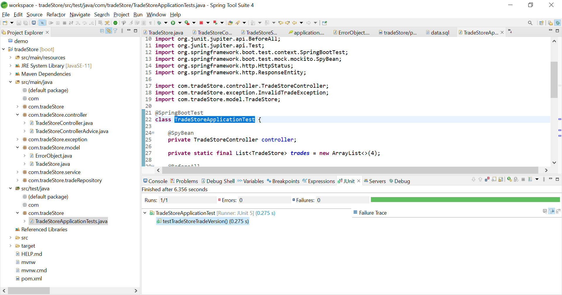 GitHub - sonarkrunal/tradeStore