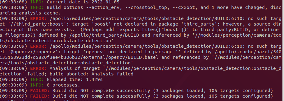 【No such target "boost" or opencv】 · Issue #14254 · ApolloAuto/apollo · GitHub