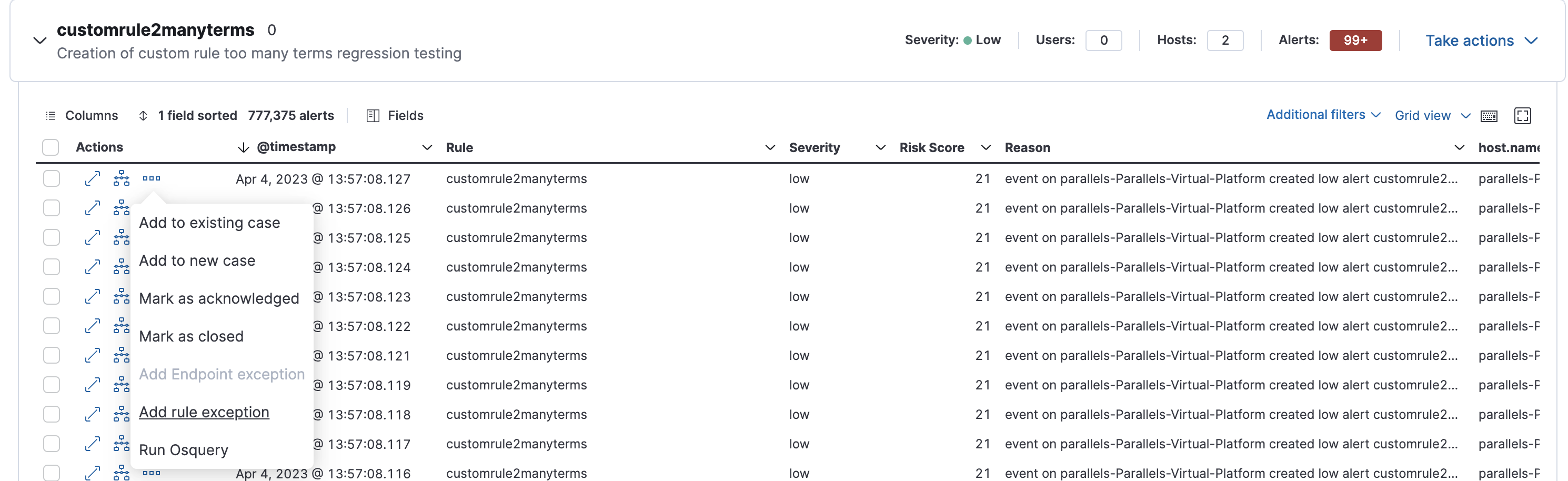 [Security Solution] Incorrect error message is displaying while create the exception for deleted ...