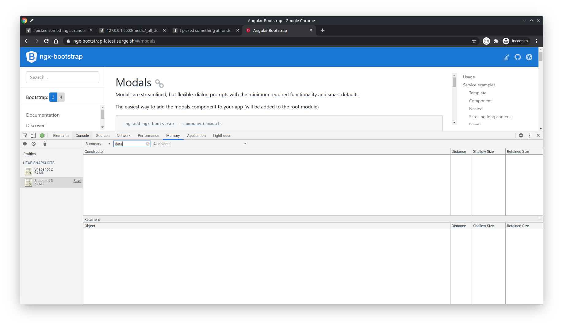 Memory leak with Modals on Safari WebKit · Issue #5971 · valor-software/ngx-bootstrap · GitHub
