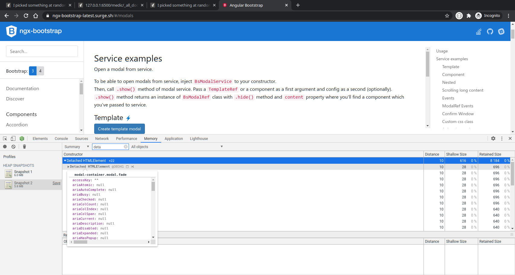 Memory leak with Modals on Safari WebKit · Issue #5971 · valor-software/ngx-bootstrap · GitHub