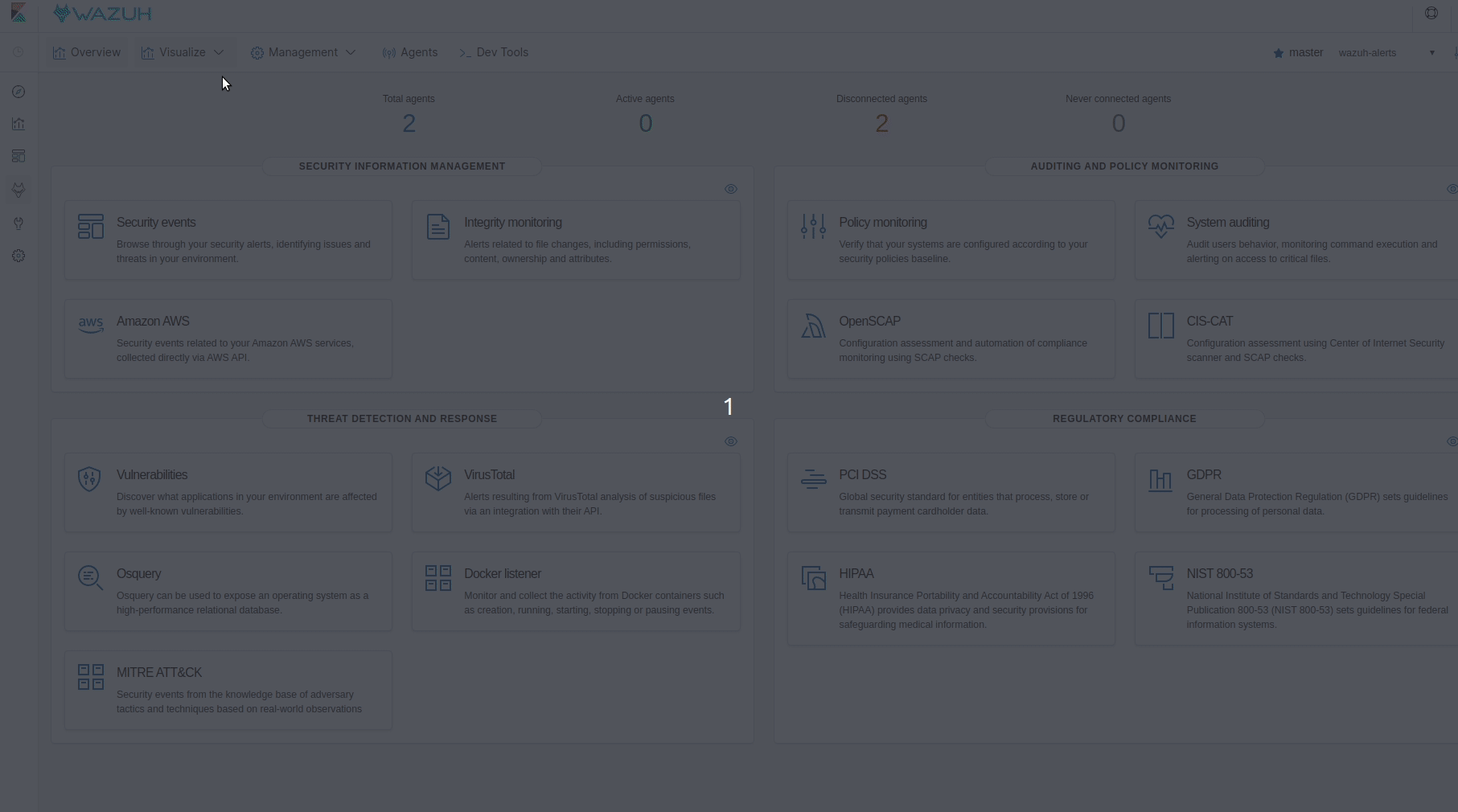 Redesign overview dashboards navigation · Issue #1903 · wazuh/wazuh-dashboard-plugins · GitHub