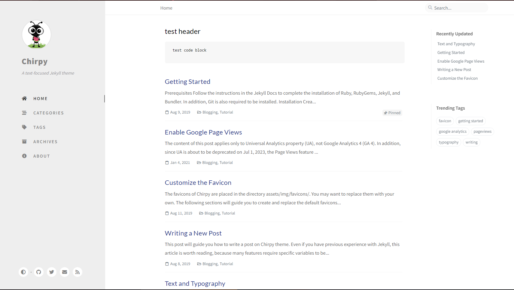 Add markdown content to home page. · Issue #708 · cotes2020/jekyll ...