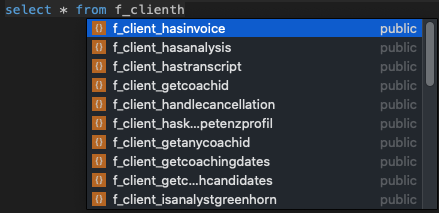 feature request: display function parameters in auto-complete pane · Issue #1708 · TablePlus ...