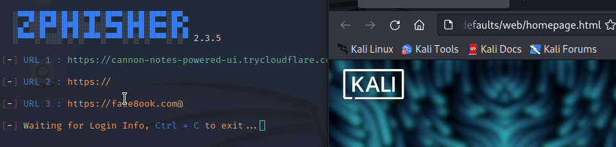 Masked url shows kali default webpage instead of login page · Issue #691 · htr-tech/zphisher ...