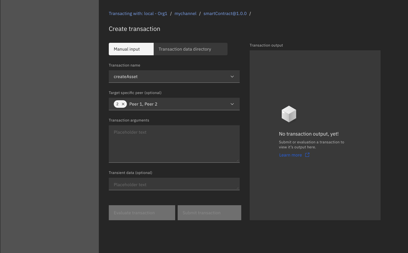 Update submit transaction view designs · Issue #2639 · IBM-Blockchain/blockchain-vscode ...