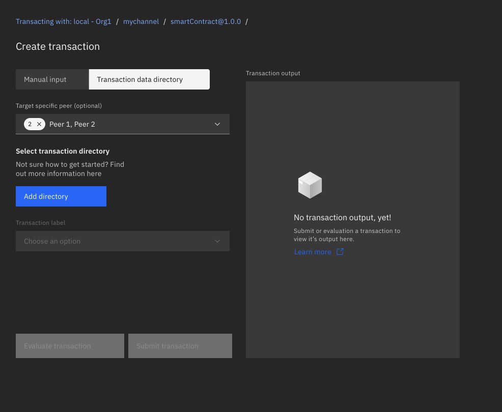 Update submit transaction view designs · Issue #2639 · IBM-Blockchain/blockchain-vscode ...