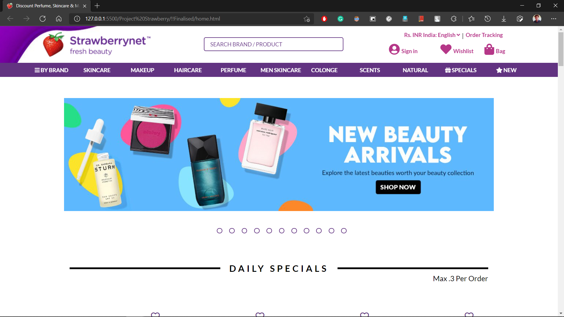 GitHub - piyush425/stawberry-cloning-project: This is a clone of E-Commerce website which ...
