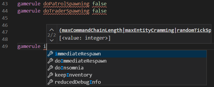 Missing gamerules · Issue #387 · SpyglassMC/Spyglass · GitHub