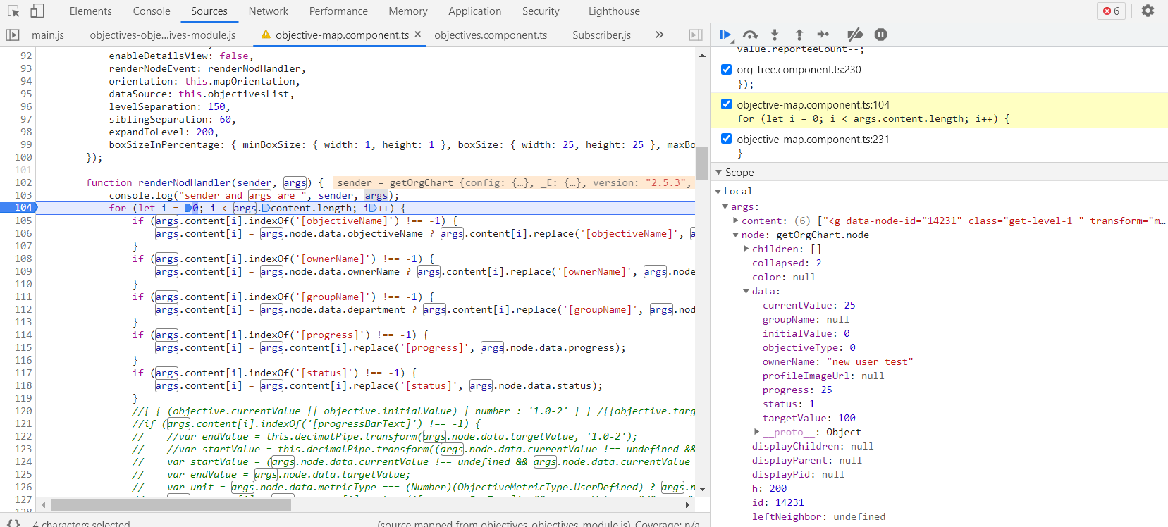 Facing Issue in getOrgChart library ( version - 2.5.3) , field is ...