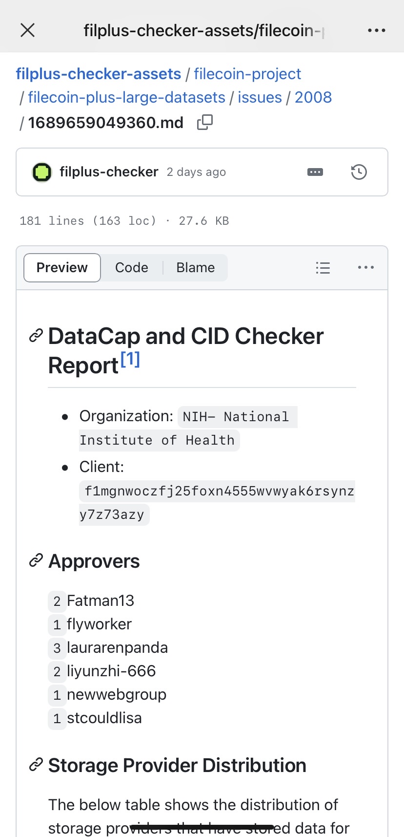[DataCap Removal Proposal]Abusive Behaviour Detected on 2008 · Issue #935 · filecoin-project ...