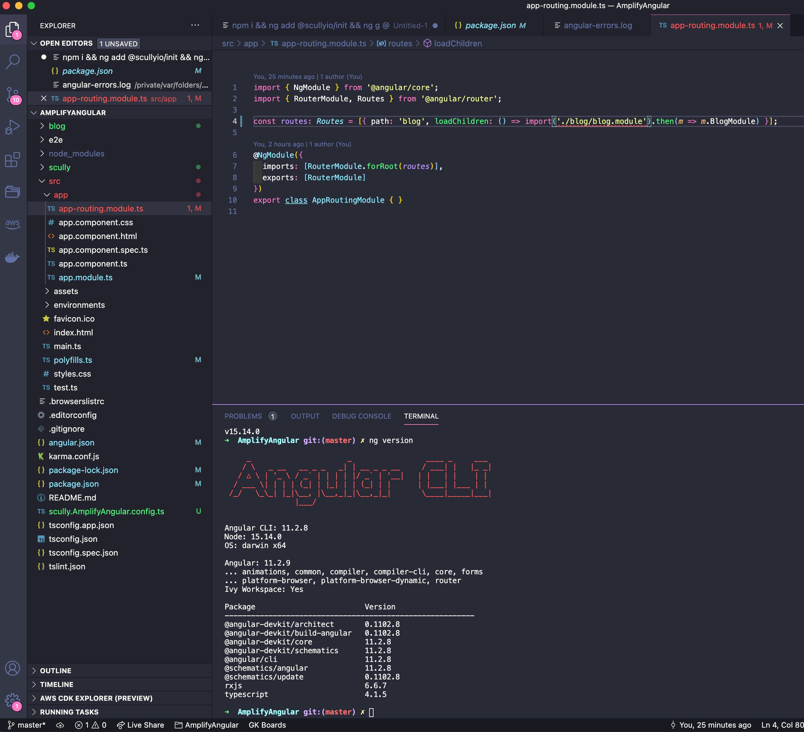 Scully does not create blog module when starting ng generate @ scullyio / init: blog · Issue ...