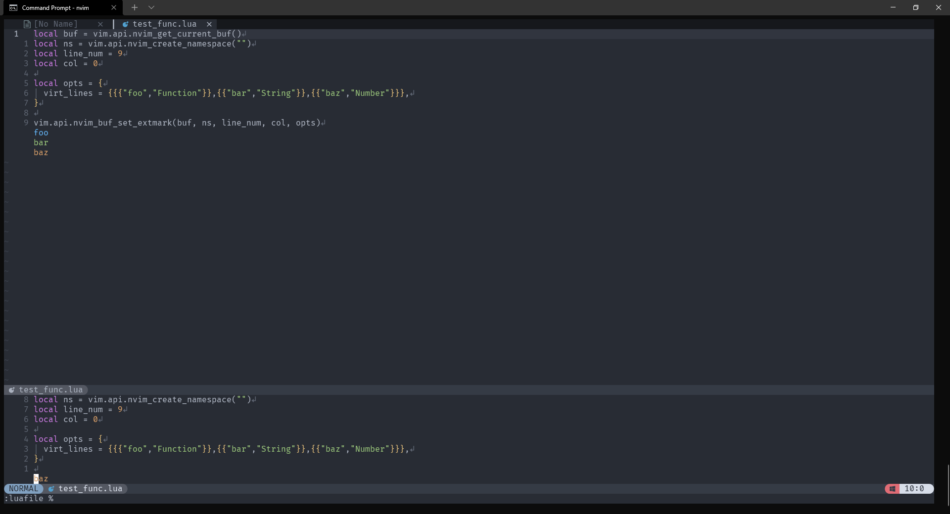 `virt_lines` overlap when at the end of a buffer in a small window ...
