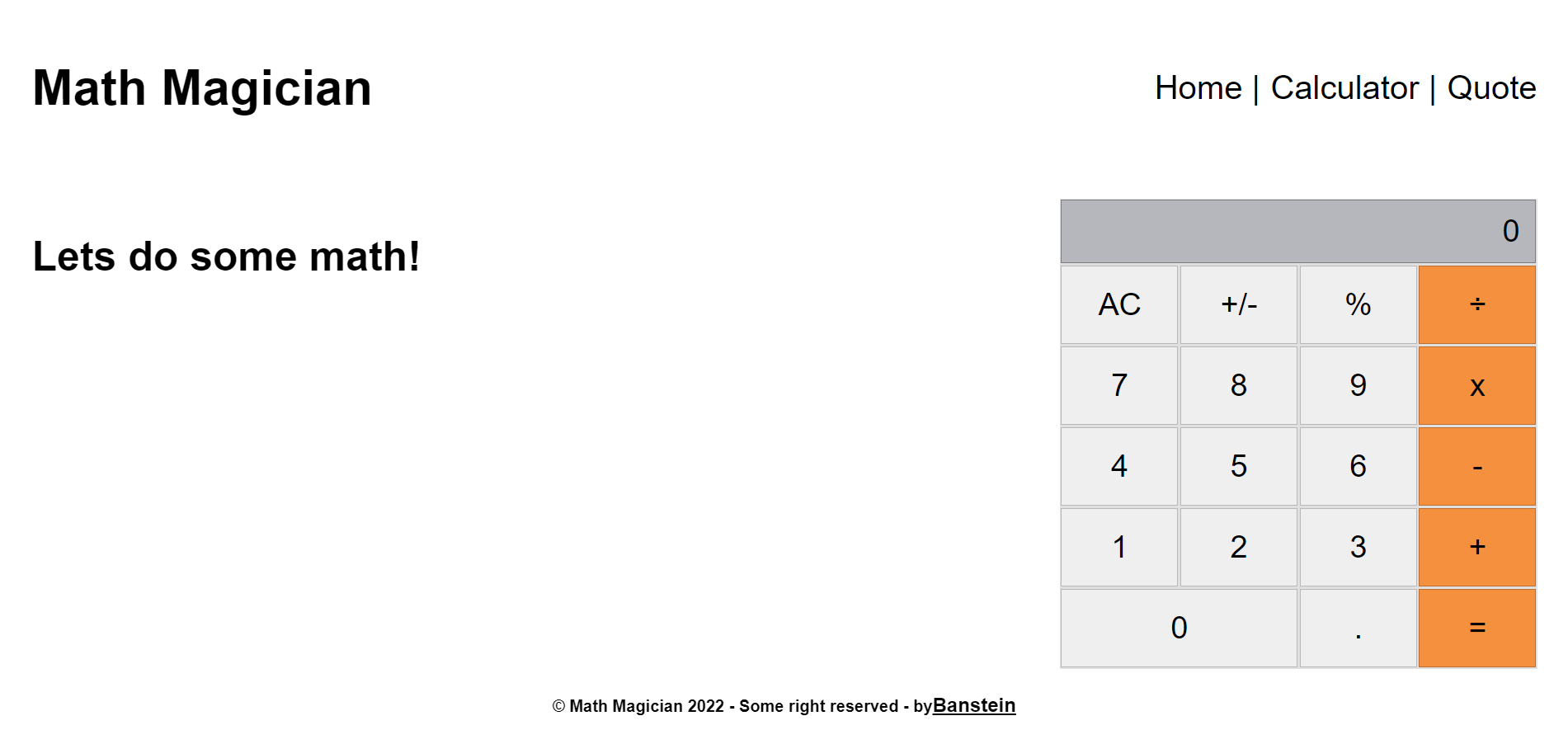 GitHub - Banstein/math-magician