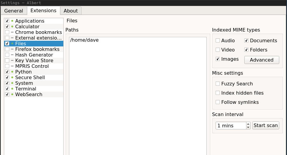 Albert doesn't index files with most file extensions · Issue #612 · albertlauncher/albert · GitHub