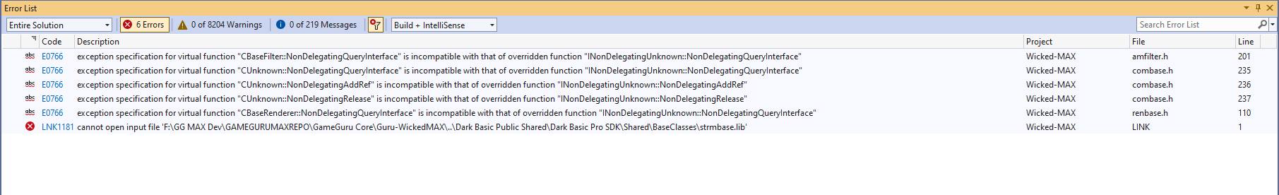 MAX - errors building from repo · Issue #4597 · TheGameCreators ...