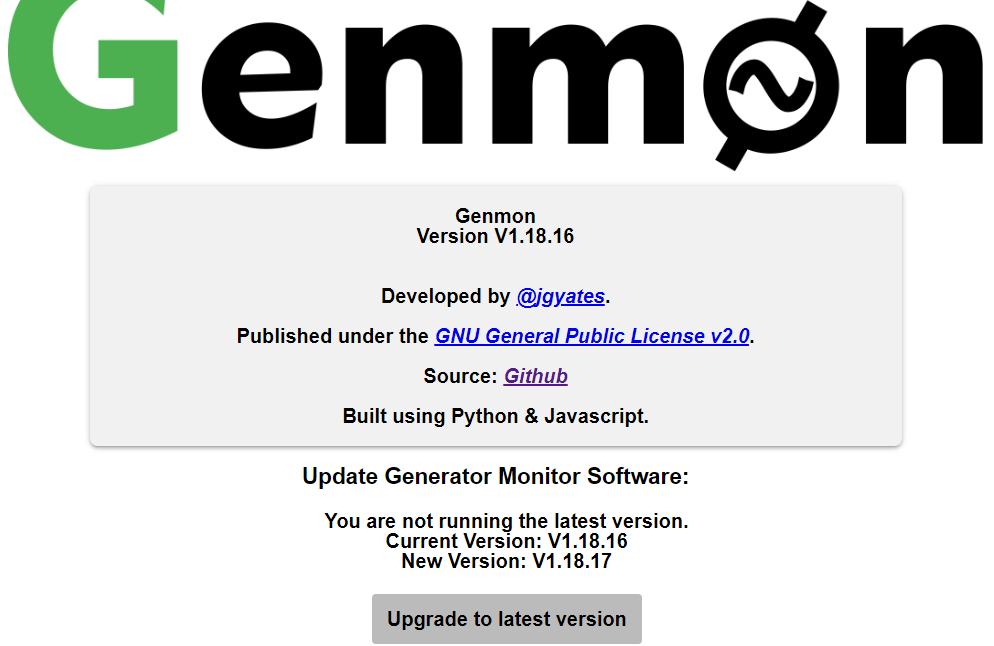 Genmon will not update to the latest version (1.18.17) · Issue #876 ...