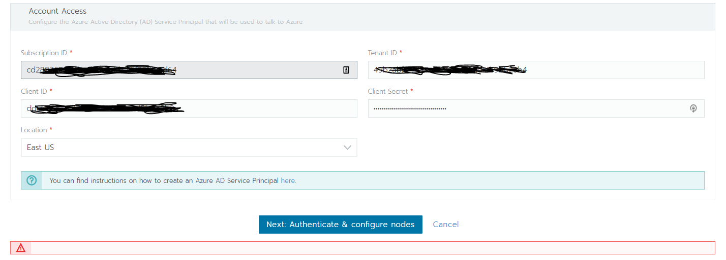 Unsuccessful attempt to add Azure Container Service shows blank error in UI · Issue #14310 ...