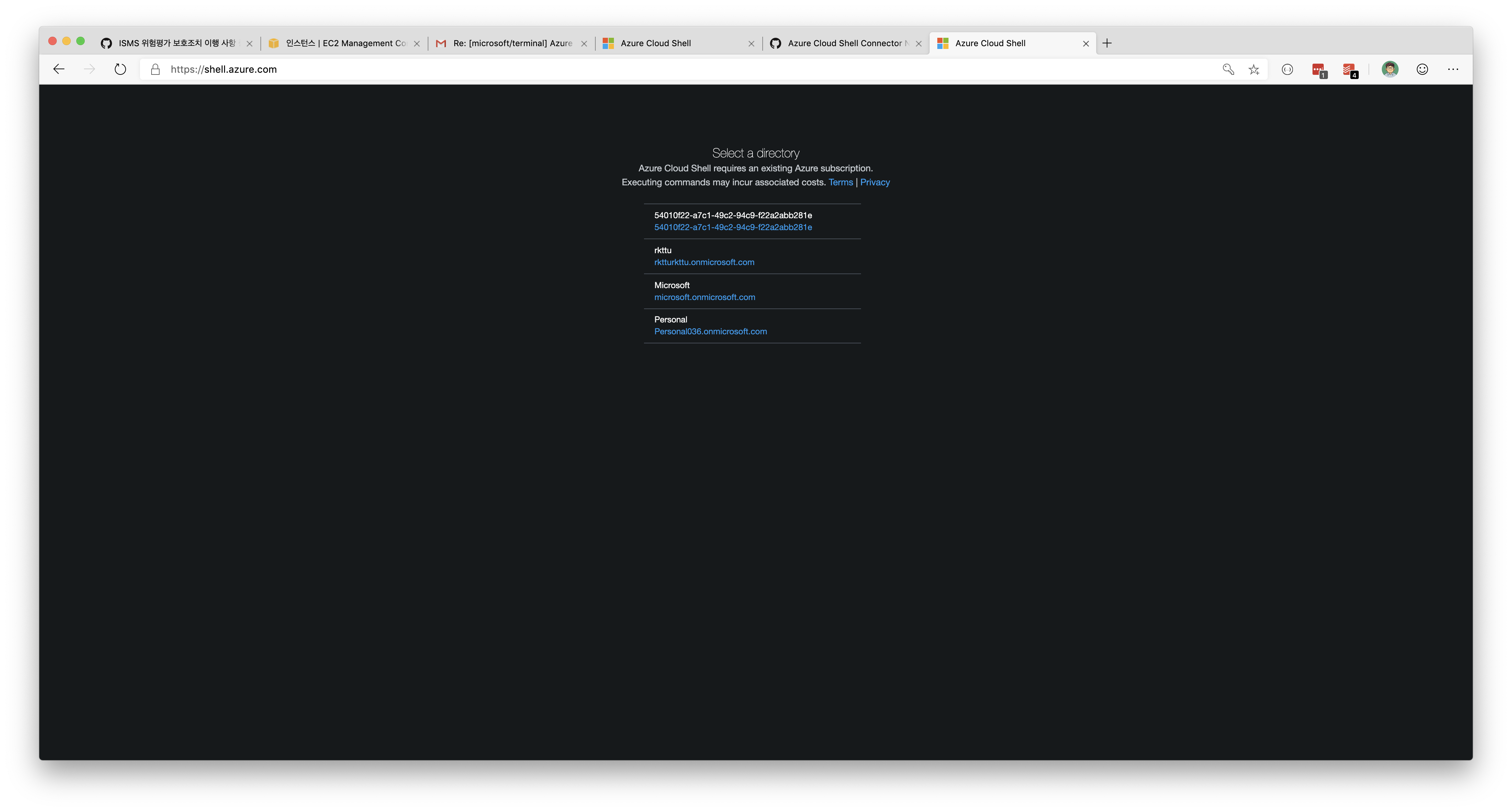 Azure Cloud Shell Connector Not Working · Issue #2249 · microsoft/terminal · GitHub